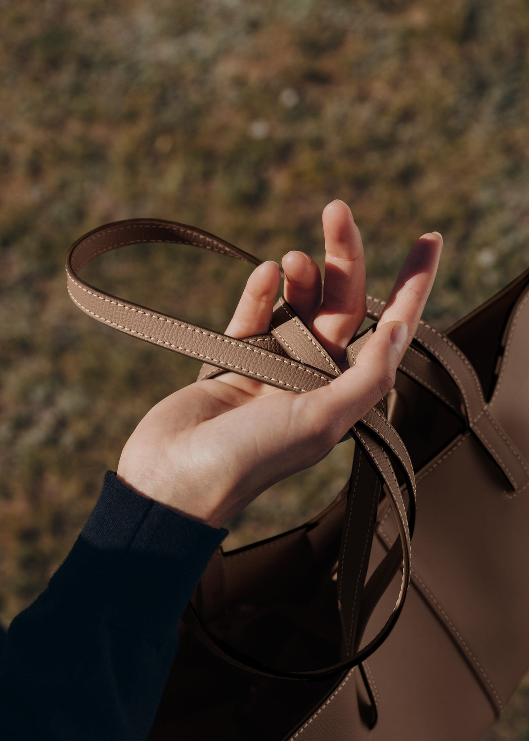 Polène | Bag - Cyme Mini - Textured Root – Polène EU