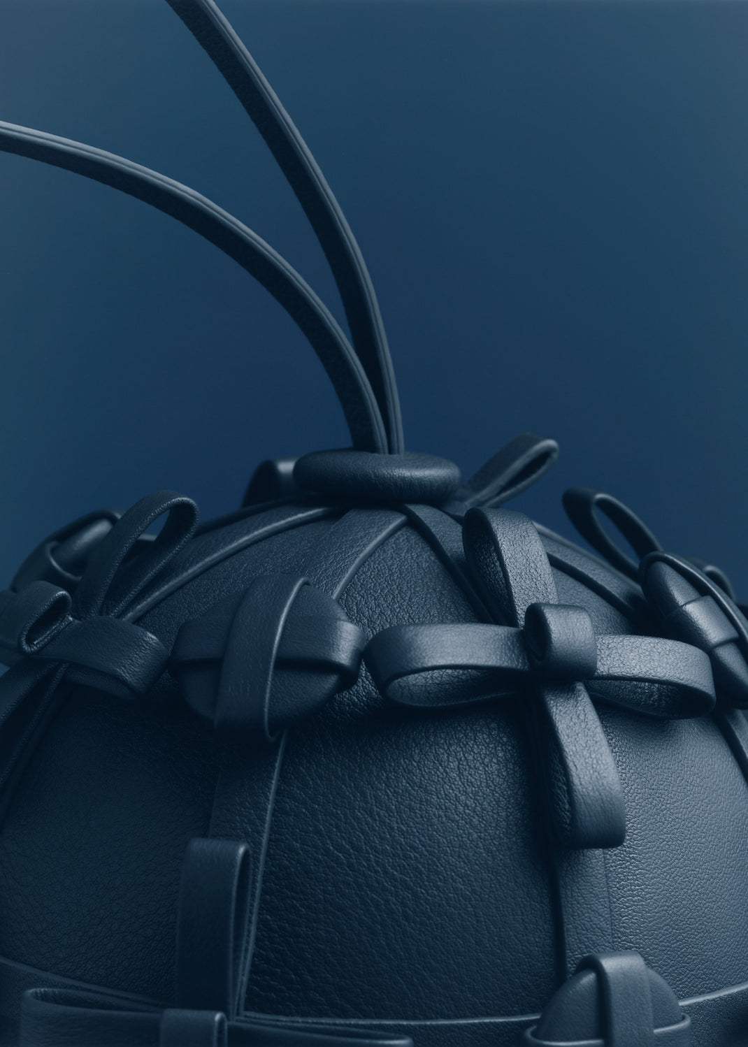 Polène + Róisín Pierce | Bag - Button Bow Sphere - Ink