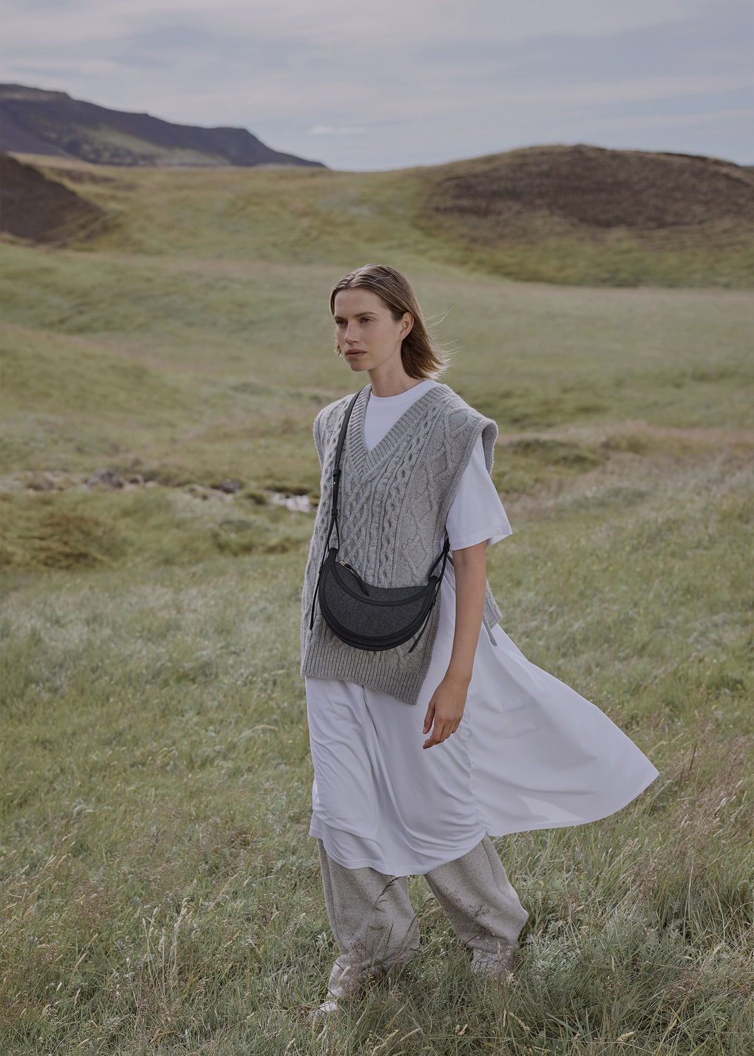 Polène | Bag - Numéro Dix - Duo Black Canvas – Polène EU